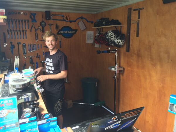 Building a bike workshop in a 20ft shipping container - Gravity Nelson NZ